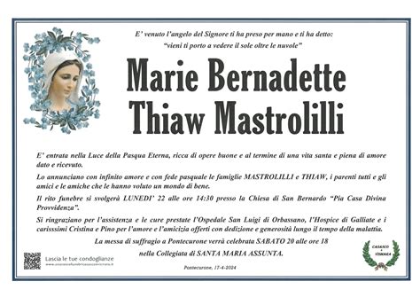 Marie Bernadette Thiaw Mastrolilli Casasco And Vismara Snc