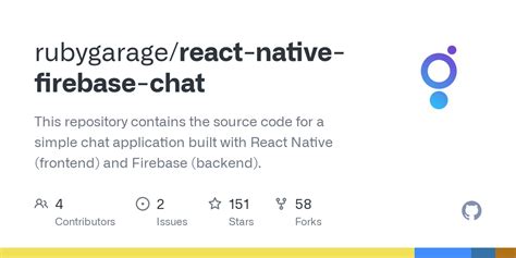 github rubygarage react native firebase chat this repository