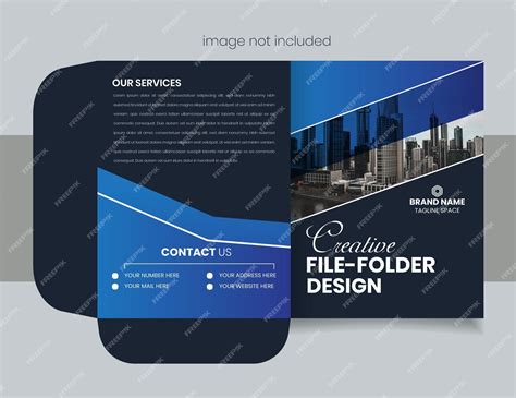 Premium Vector Corporate File Folder Design Template And Modern Layout