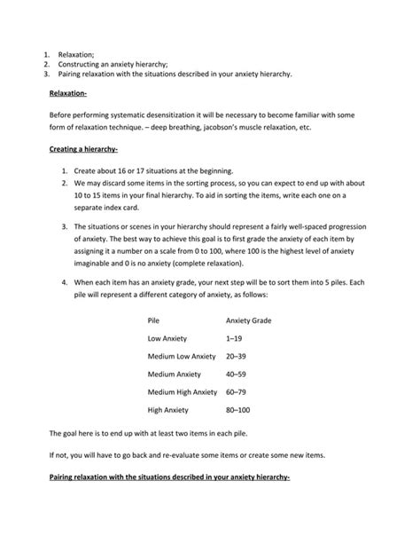 Systematic Desensitization Doc