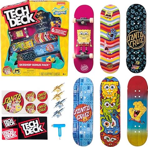 Tech Deck Spongebob Sk8shop Fingerboard Bonus Pack