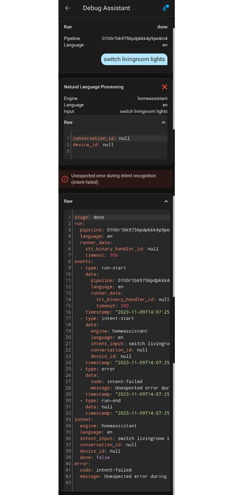 assist error intent failed r homeassistant