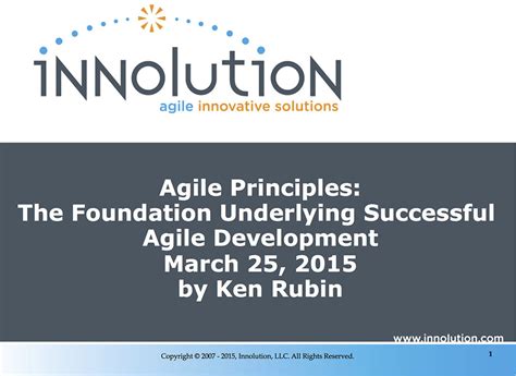 Agile Principles The Foundation Underlying Successful Agile Development Innolution