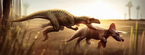 Allosaurus Attacking Triceratops By Antlamb On Deviantart