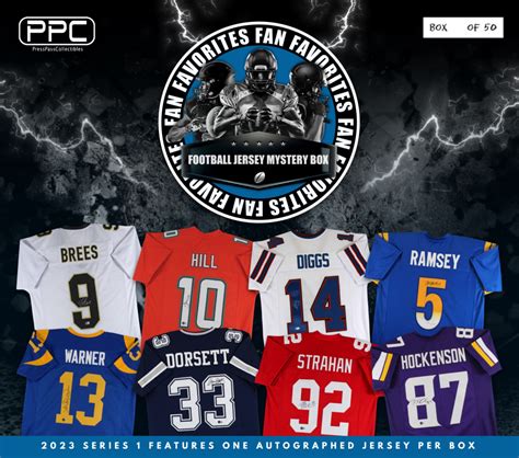 Press Pass Collectibles 2023 Fan Favorites Football Jersey Mystery Box