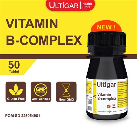 Jual Ultigar Vitamin B Complex Botol Isi 50 Tablet Suplemen Kesehatan Shopee Indonesia