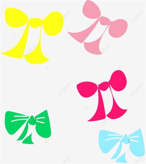 Colorful And Adorable Bows Tied In Knots On A Striking Black Design