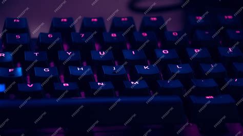 Premium Photo Neon Keyboard