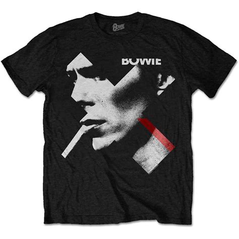 David Bowie デヴィッドボウイ 追悼 10年 X Smoke Red Tシャツ メンズ 【公式 オフィシャル