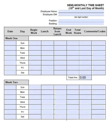 Microsoft Excel Timesheet Template Excel Templates Images