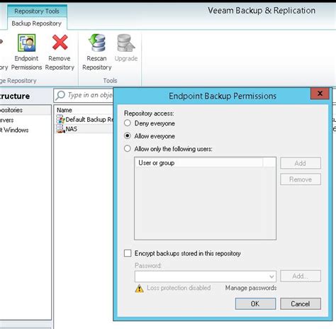 Veeam Endpoint Backup With Veeam Repository