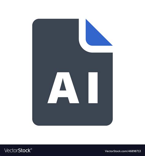Ai File Icon Royalty Free Vector Image Vectorstock