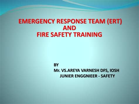 Emergency Response Team Ert Pptx