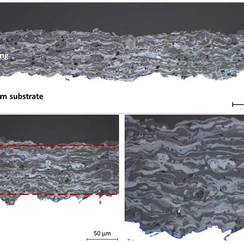The Cross Section Of A Layer Of The Al2O3 TiO2 Compound Material In Download Scientific Diagram