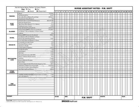 Products Documentation Assisted Living Nursing Forms Aide Records Assisted Living