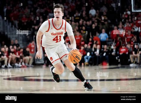Cincinnati Guard Simas Lukosius Dribbles The Ball During The Second Half Of An Ncaa College