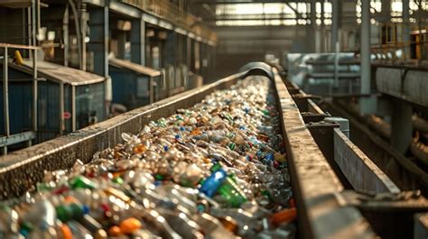 Premium Photo Piles Of Trash Inside A Waste Processing Building