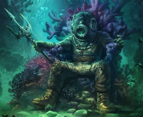 Image Result For Fantasy Diver 문신 아이디어 바다 스케치