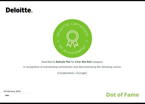 Ashwin Pai On Linkedin Dotoffame Livethedot Deloitteindia 20 Comments