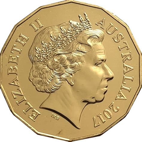 50 Cents Elizabeth Ii 4th Portrait Year Of The Rooster Gold