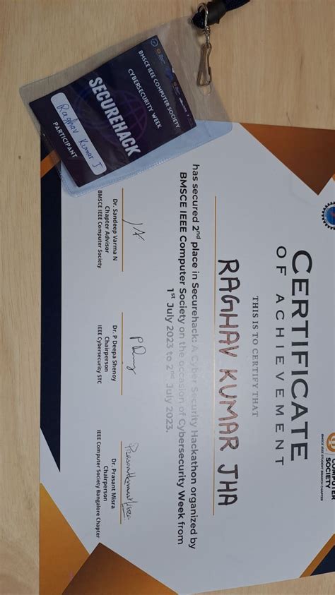 Raghav Kumar Jha On Linkedin Experience Cybersecurity Learning