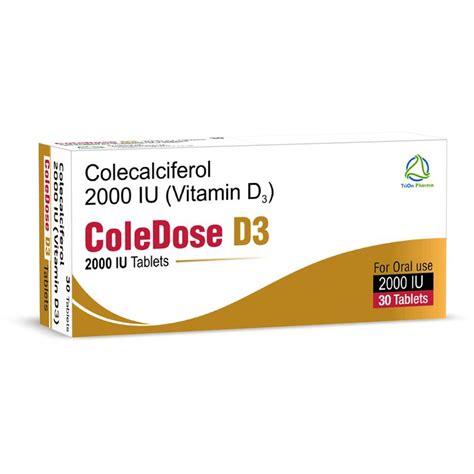 Vitamin D 2000 Iu Equivalent To 50 Mcg Coledose D3 Premium Vitamin