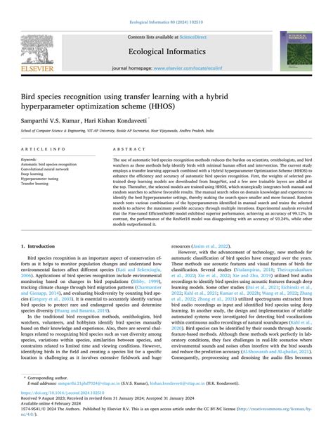 Pdf Bird Species Recognition Using Transfer Learning With A Hybrid