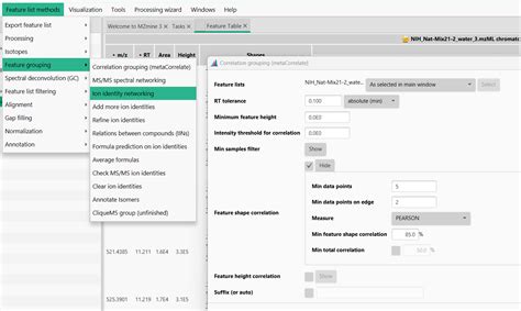 Search For Specific Isotope Peak Issue Mzmine Mzmine GitHub