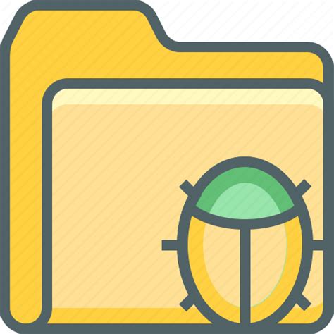 Bug Folder Document File Insect Report Virus Icon Download On Iconfinder