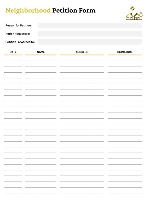 Printable Petition Template Word Highfile