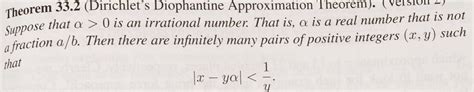 Solved Dirichlet S Diophantine Approximation Theorem