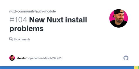 new nuxt install problems · issue 104 · nuxt community auth module