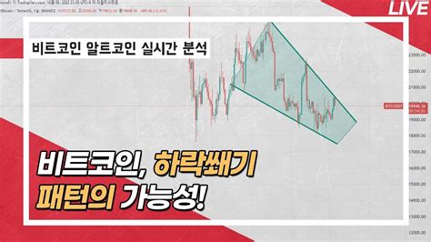 비트코인 하락쐐기형 패턴의 가능성┃비트코인┃선물마진거래┃바이비트업비트┃가상화폐 Youtube