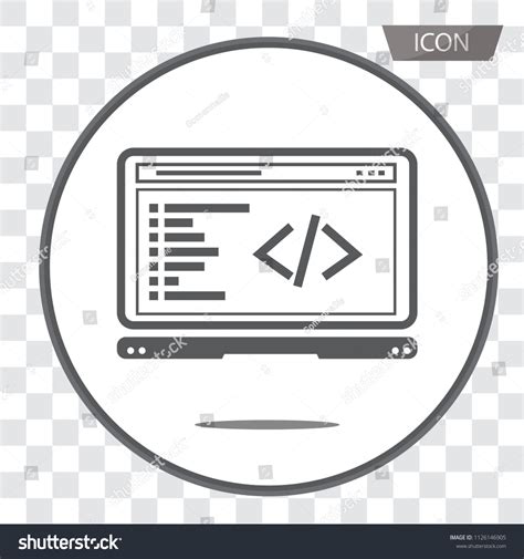 Coding Icon Vector Coding Computer Isolated Stock Vector Royalty Free 1126146905 Shutterstock