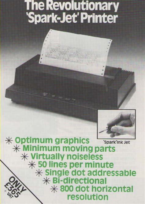 Acorn Spark Jet Printer Promotional Item Computing History