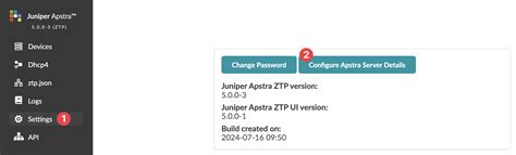 Configure Apstra Server Connection Details Apstra 51 Juniper Networks