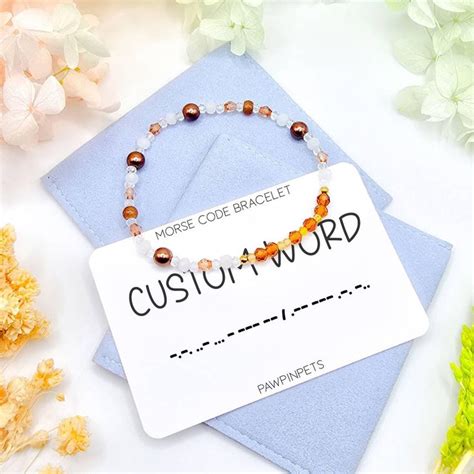 Personalized Morse Code Bracelet Hidden Message Bracelet Secret Message