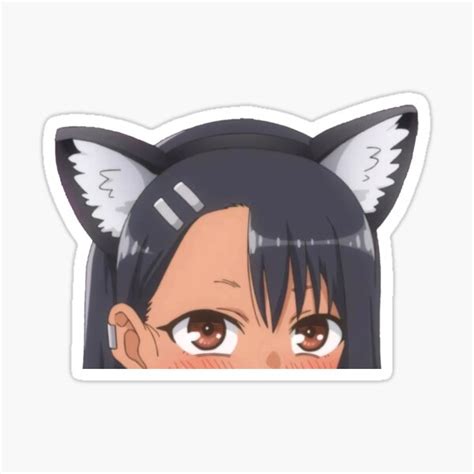 Nagatoro Blush Peeker Sticker For Sale By Nikhilmehra Redbubble