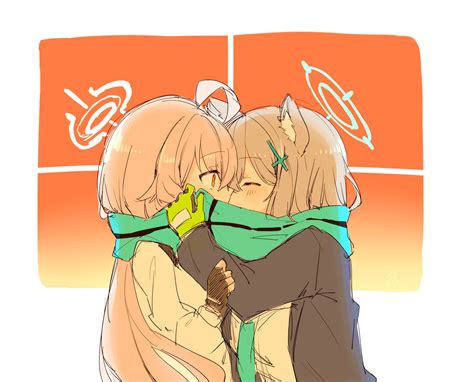 Shiroko And Hoshino Blue Archive Drawn By Unot Danbooru