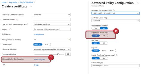 Check If Azure Key Vault Certificate Uses Exportable Private Keys