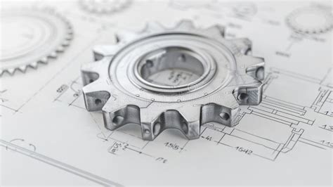 Gear Industrial Drawing Engineering Concept Generative Ai Stock Illustration Illustration Of