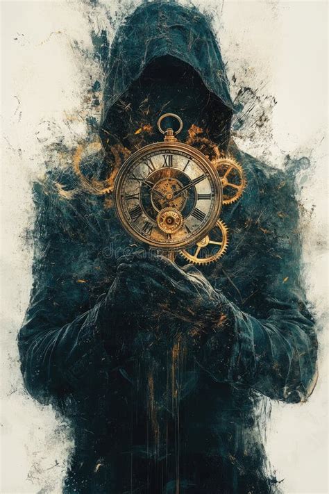 Flow Of Moments Visual Representation Of Concept Of Time Highlighting Passing Of Seconds