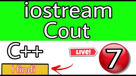 C Console Output With Cout Cpp Programming Tutorial C Tutorial For Beginners Full