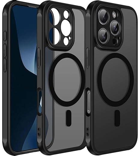 Amozo For Iphone 16 Pro Max Back Case Cover Defence Series Matte Mag Safe Camera And Drop