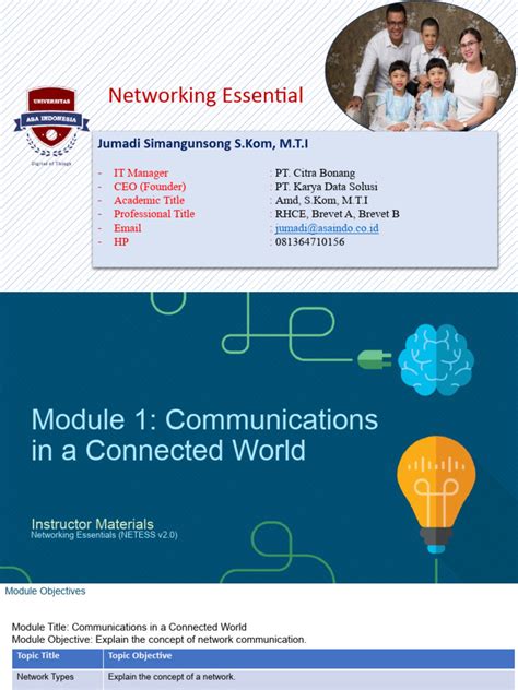 Network Essentials 01 Communications In A Connected World 1 Pdf Computer Network