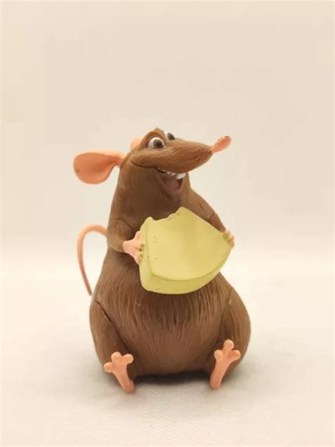 Disney Pixar Ratatouille Figure Emile The Rat Eating Cheese Pvc