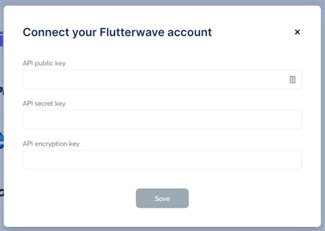 how to integrate flutterwave with help pages