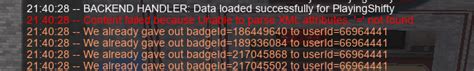 unable to parse xml attributes engine bugs developer forum roblox