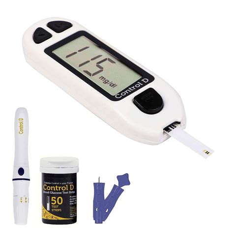 Control D White Black 50 Strips And Glucometer Punctual Kart