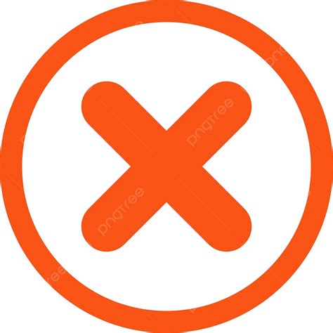 cancel flat orange color rounded vector icon eraser forbidden isolated